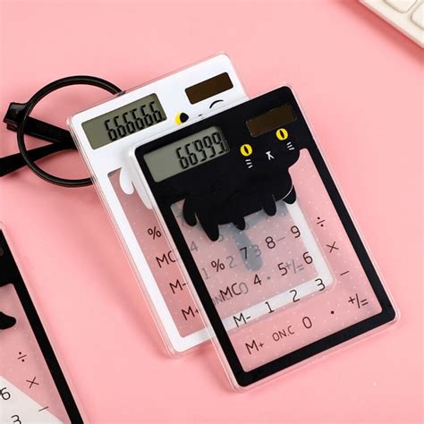 Cute Cartoon 8 Digit Calculator Solar Energy Mini Vicedeal