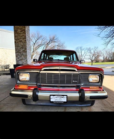 1985 Jeep Wagoneer Suv Red 4wd Automatic Classic Jeep Wagoneer 1985