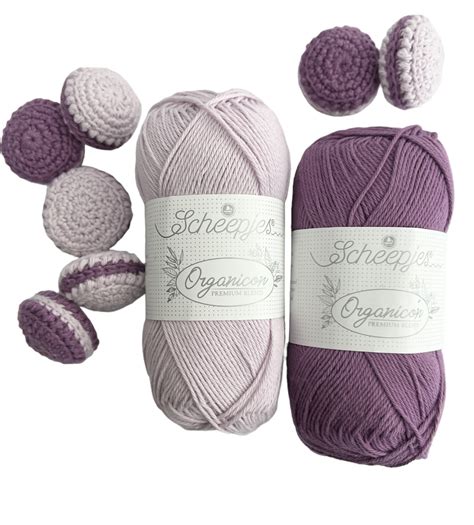 Mönster Med Garn Till Macarons Lila Garngott