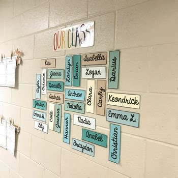 Editable Back To School Bulletin Board And Hallway Display Our Class Names