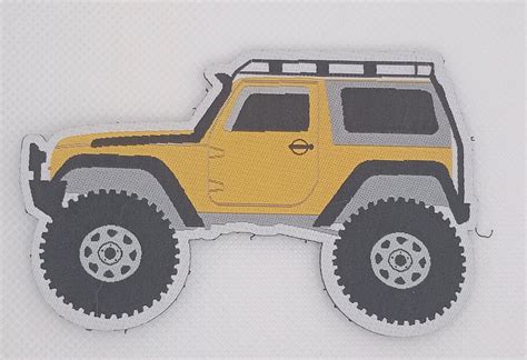 Yellow Jeep 2 Door Patch 4wheeling Merch