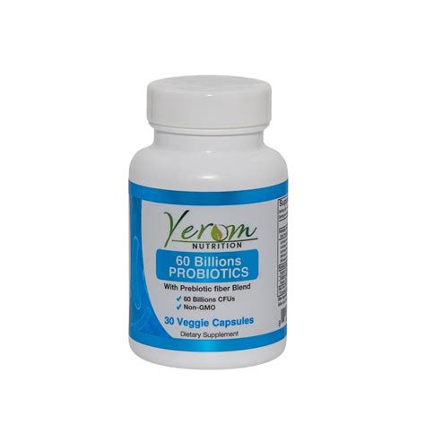 Probiotics 60 Billions Probiotics And Prebiotics 30 Capsules Yerom