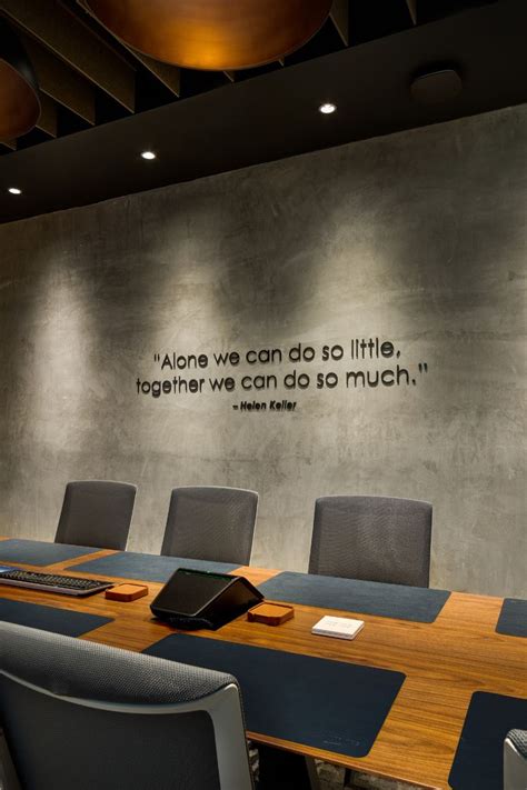 Office Conference Room With Inspirational Quote Business Office