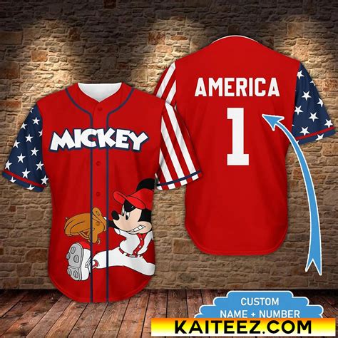 Disney Mickey And Friend Walt Disney World Baseball Jersey Kaiteez