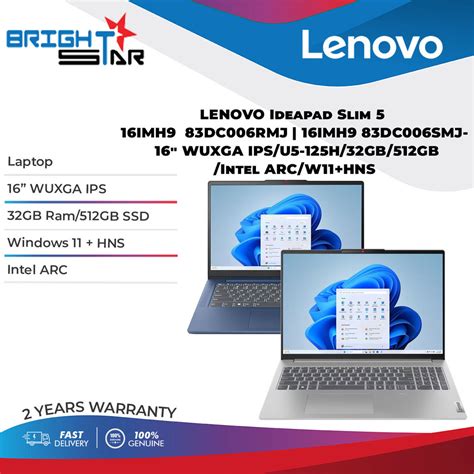 Lenovo Ideapad Slim 5 16imh9 83dc006rmj 16imh9 83dc006smj 16 Wuxga