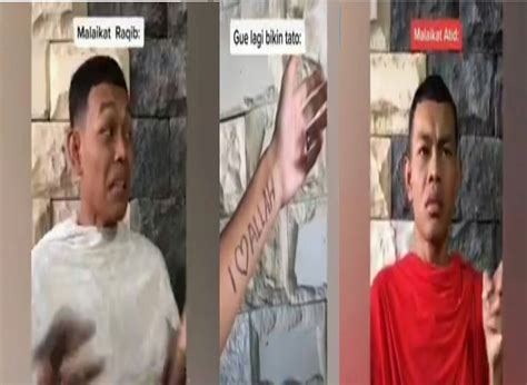 Niat Parodikan Malaikat Raqib Dan Atid Lelaki Ini Di Cecar Netizen