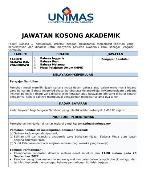 Universiti Malaysia Sarawak Unimas