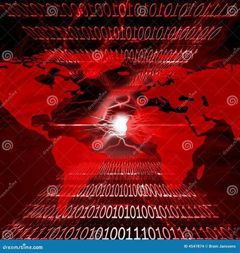 Virus Alert Attention Symbol Made With Binary Code Danger Sign