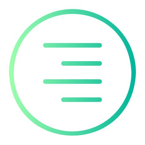 Right Alignment Generic Gradient Outline Icon