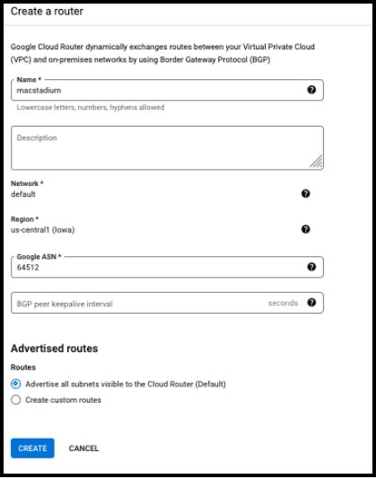 Site To Site VPN Configuration With GCP