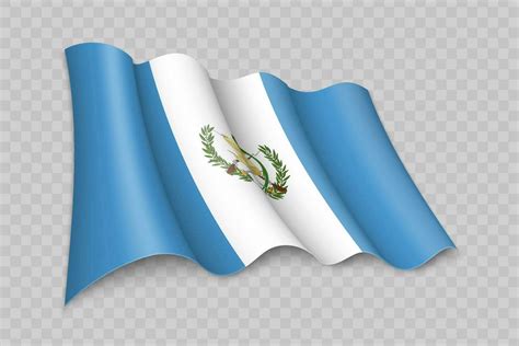 3d Realistic Waving Flag Of Guatemala 25355936 Vector Art At Vecteezy