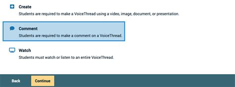 Setting Up A Commenting Assignment Voicethread