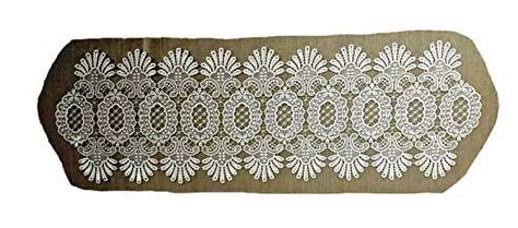 Doily Boutique Table Runner Narrow In Ivory Victorian Lace Size 72 X 10