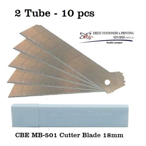Cbe Cutter Blade 18mm Refill For Big Cutter Knife 1tube 5pcs Mb 501
