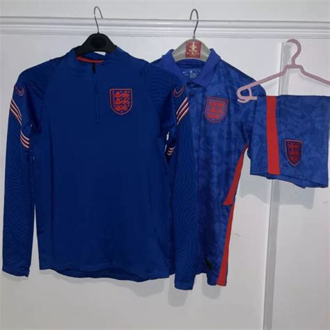 England Away Kit Bundle Full Kit Harry Kane And Training Tech Top Xl