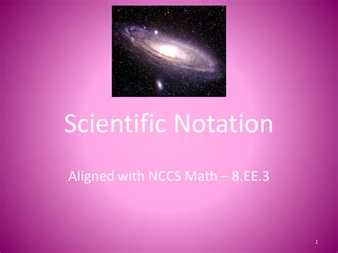 Scientific Notation Powerpoint Presentation 8ee3 Teaching Resources