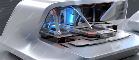 Premium Ai Image Futuristic 3d Printer