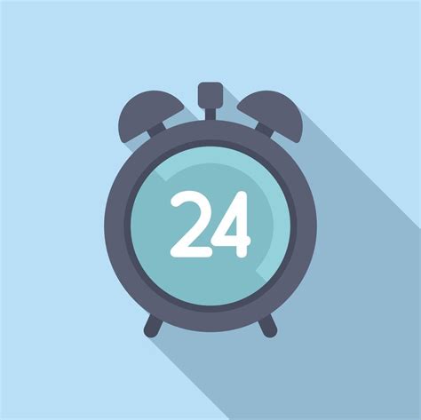 Period Alarm Clock Time Icon Flat Duration Event 44754302 Vector Art