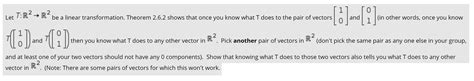 Solved Let T R R Be A Linear Transformation Theorem Chegg Com