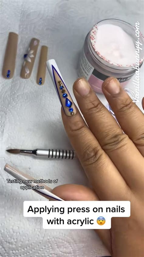 Applying Press On Nails With Acrylic Step One File Your Nail Plate