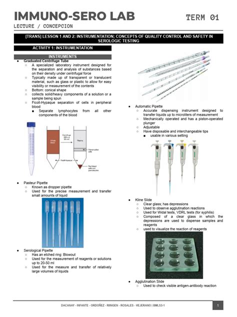 Immuno Sero Lab Prelims Pdf