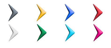 Diseño De Iconos De Color De Flecha Con Elementos Para Conceptos Móviles Y Aplicaciones Web