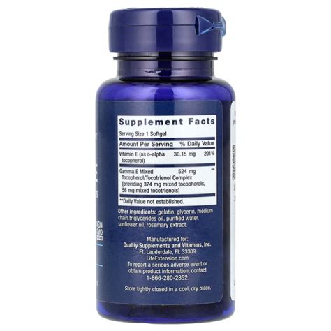 Купить Gamma E Mixed Tocopherols & Tocotrienols (витамин Е, смешанные ...
