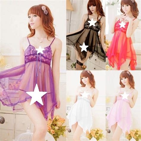 Ladies Sexy Erotic Lace Sensual Mesh Nighties Night Dress Mesh Lingerie