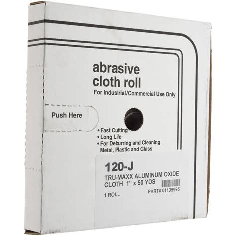 Arc Abrasives Shop Roll 4 Wide 50 Yd Long 120 Grit Aluminum