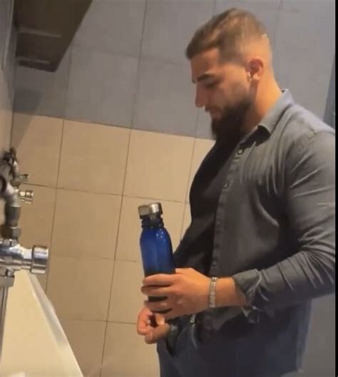 Bathroom Straight Sexy Tall Guy Spy Cam Piss