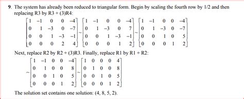 Solved The System Has Already Been Reduced To Triangular Chegg