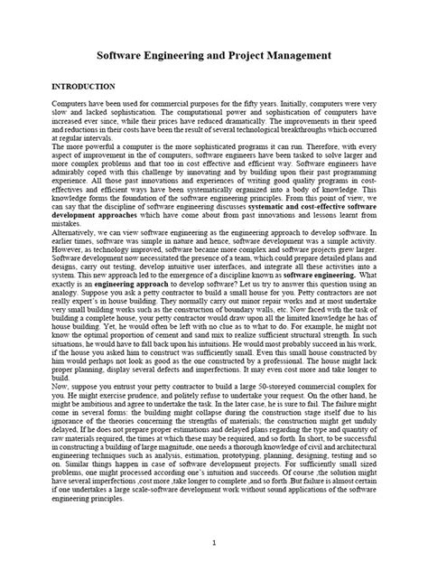 5 Sepm Notes Unit I Pdf