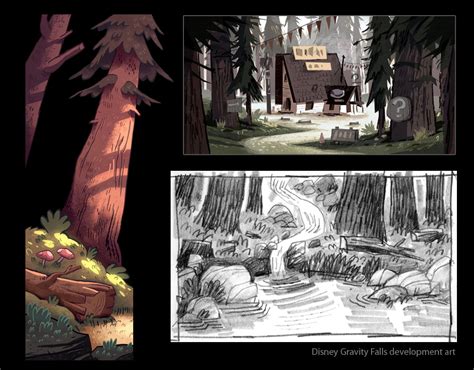 Gravity Falls Concept Art