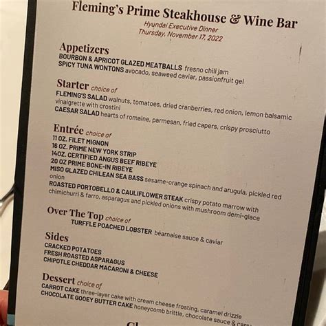 Flemings Prime Steakhouse And Wine Bar South Park Los Angeles Ca