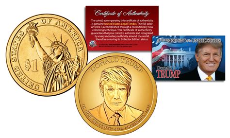 Donald Trump Genuine 45th President Presidential Dollar 1 Us Coin