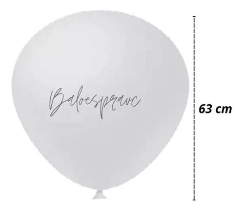 Balão Gigante Liso 25 Polegadas Bexigão Big 250 Bexiga Doce Cor Branco Mercadolivre