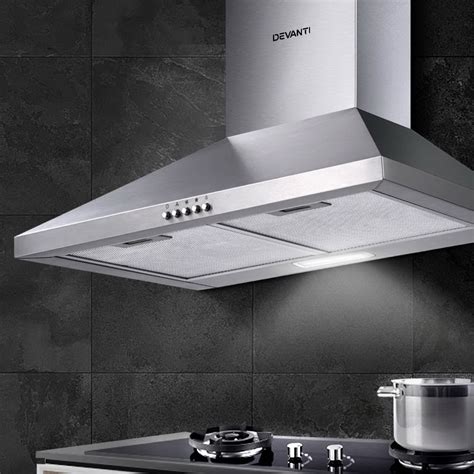 Devanti 600mm Canopy Rangehood Stainless Steel 60cm Wall Mount