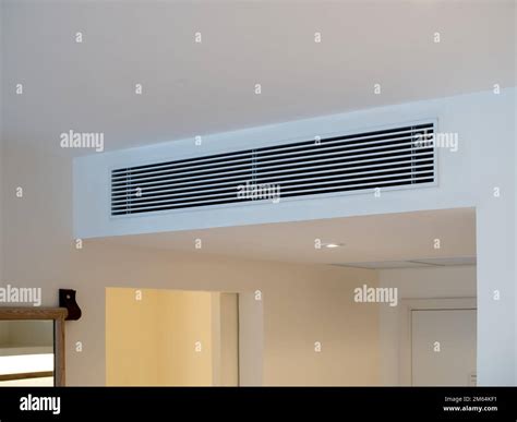Air Conditioning Wall Mounted Ventilation System On Ceiling In The