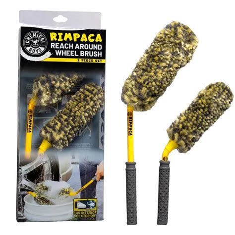 Chemical Guys Rimpaca Reach Around Ultimate Wheel Brush Set 2 Piece