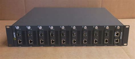 Perle Mcr1900 Media Converter 05059900 9x Cm 10gt Sfp 1x Mcr Mgt Modules