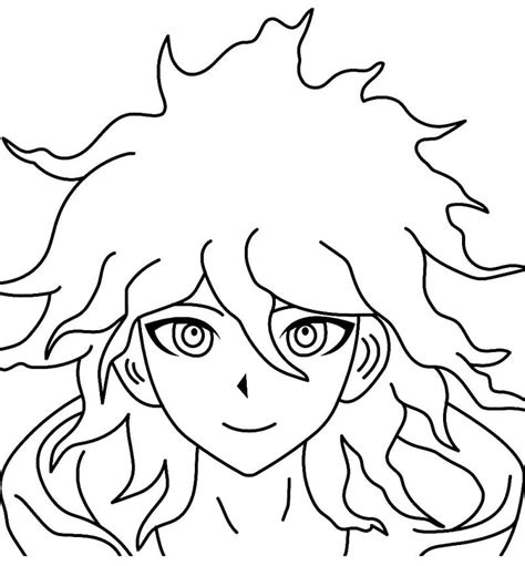Nagito Komaeda From Danganronpa Coloring Page Anime Coloring Pages