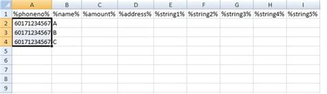 Isms Malaysia Online Sms Marketing End User Guide How To Compose Csv