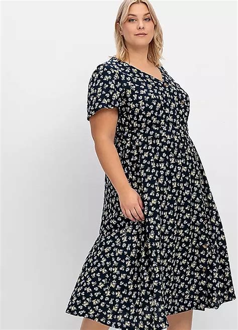 Sheego Logo Floral Print Midi Dress By Sheego Look Again