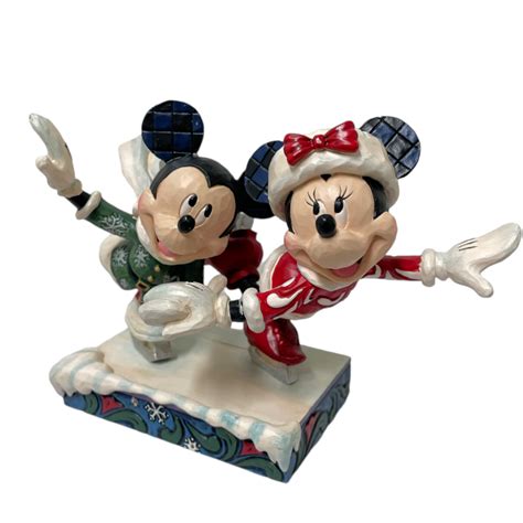 Disney Traditions Minnie And Mickey Ice Skating 125cm Well Make Your