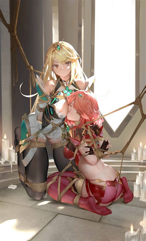 Rule 34 2girls Arms Tied Behind Back Ass Blonde Hair Bondage Breasts