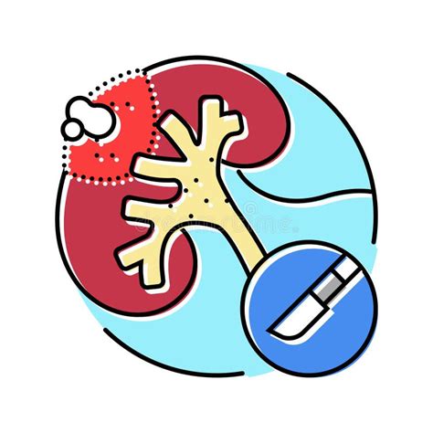 Urostomy Urology Color Icon Vector Illustration Stock Vector