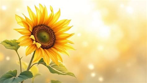 Free Radiant Morning Sunflower Image Sunflower Botanical Watercolor Download At Stockcake