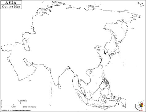 Blank Map Of Asia Asia Map Outline
