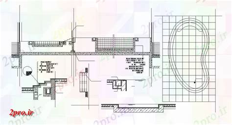دانلود نقشه جزئیات استخر رو باز کد33532