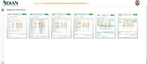 Formularios Dian Para Usuarios No Registrados Que Deseen Diligenciarlos